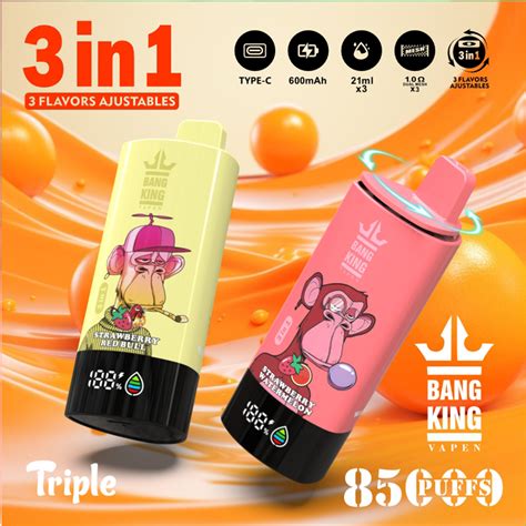 Bang King Triple 85k Vape Desechable 3 En 1 85 000 Caladas Cápsulas De Triple Sabor Bangvapes