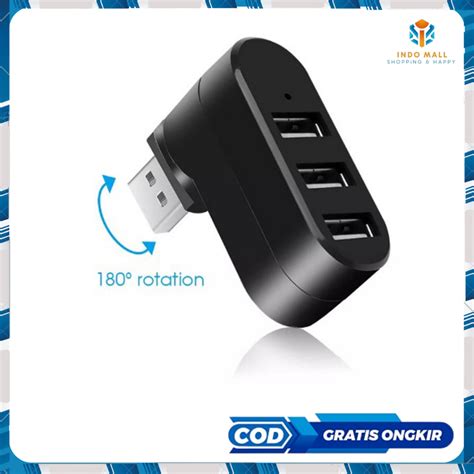 Jual Usb Hub 3 Port Usb 3 0 2 0 High Speed Adapter Usb Hub Tanpa Kabel Indomall Shopee Indonesia
