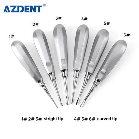 Dental Apparatus Stainless Steel Straight Curved Dental Teeth Elevator