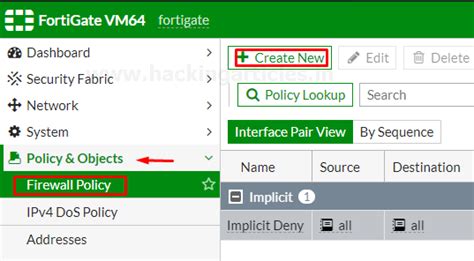 Implementation Of Firewall Policies FortiGate Part