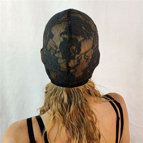 Black Mask Sexy Mask Bdsm Mask Lace Face Mask Fetish Mask Face