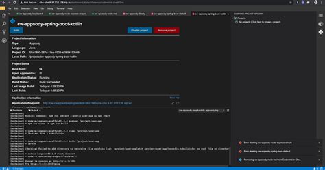 Svt Che Error Deleting Project · Issue 1779 · Eclipse Archivedcodewind · Github