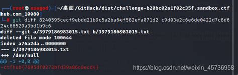 ctfhub git泄露 log解题思路 csdn博客