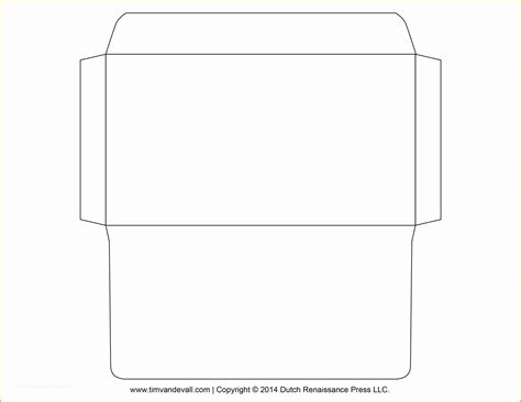 Free Envelope Template Of Blank Print And Cut T Card Envelope