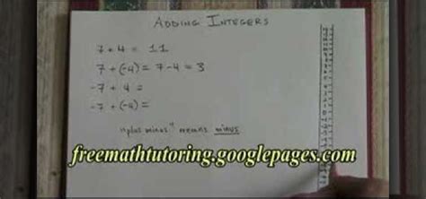 How To Add Integers Math Wonderhowto