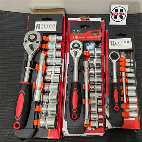 Jual Kunci Socket Set 12 Pcs Kunci Shock Pas 1 2 1 4 3 8 Kunci