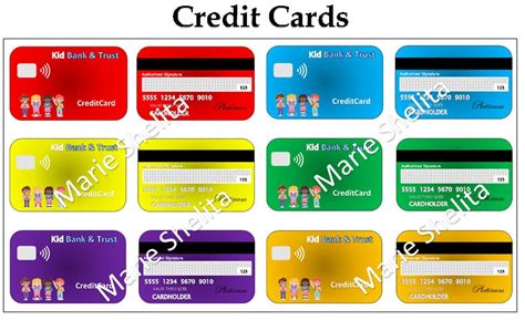 Printable Pretend Credit Cards