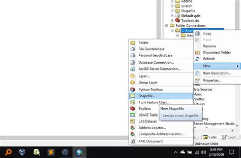 How To Create A New Shapefile On Arcgis 106 Gis Tutorial