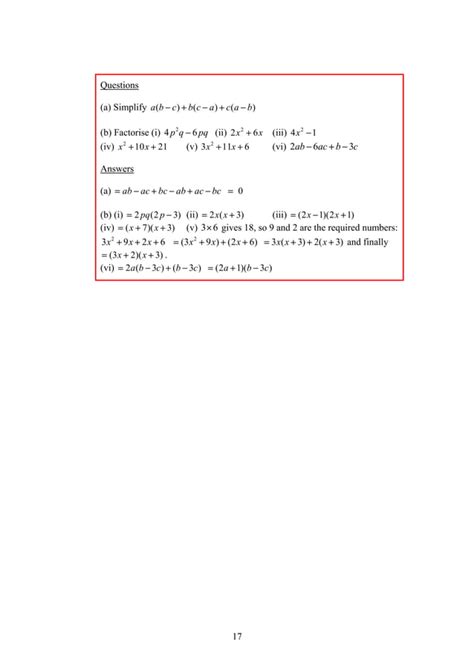 Maths Revision Notes Igcse Pdf Maths Revision Notes Igcse Pdf