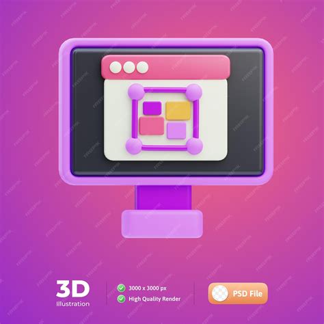 Premium Psd Uiux Testing 3d Illustration