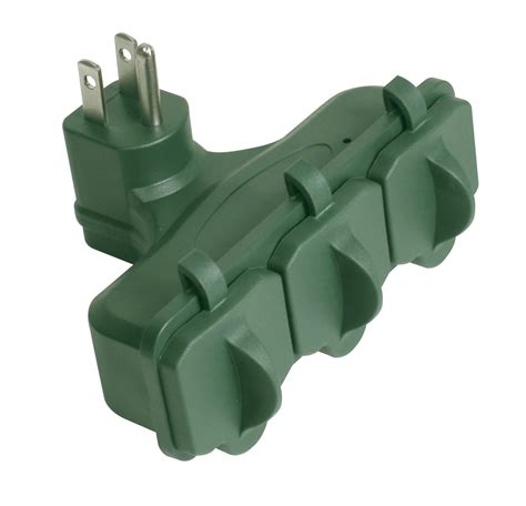 C7 C9 Light Strings Right Angle Triple Tap Plug Adapter