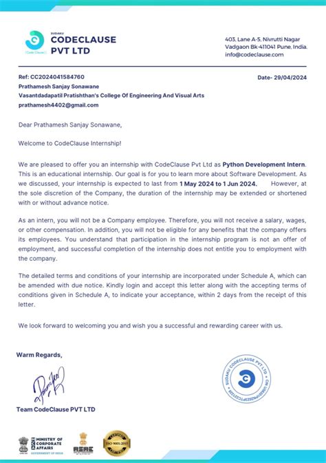 Internship Careerdevelopment Pythondevelopment Prathamesh Sonawane