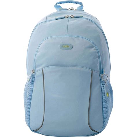 Mochila Juvenil Azul Claro Con Porta Laptop Papelería Lumen