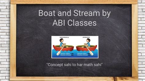 Boat And Stream By Abi Classes Youtube