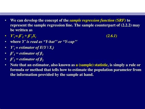 Ppt 405 Econometrics Chapter 2 Two Variable Regression Analysis