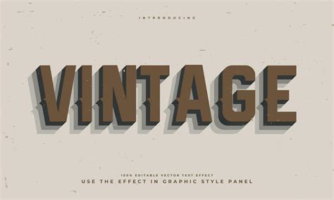 Vintage Retro Editable Text Effect Alphabet Font Typography Typeface Vector Art At Vecteezy