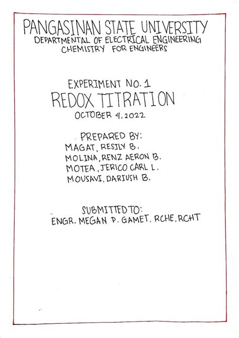 Group 4 Experiment 1 Lab Electrical Engineering Studocu