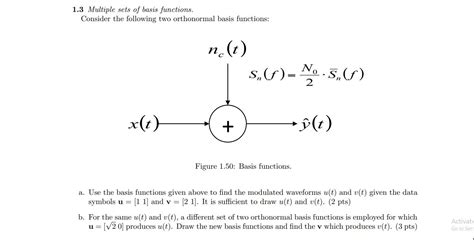 Solved Multiple Sets Of Basis Functions Consider The Chegg Com