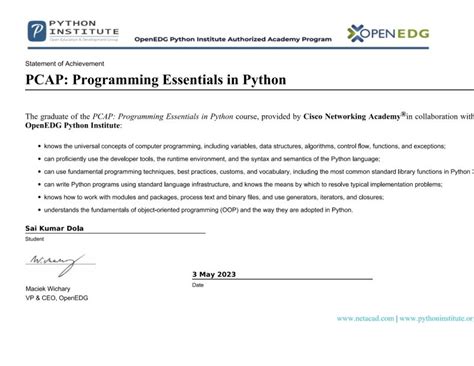 Sai Kumar Dola On Linkedin Python Cisco Ciscocertification Cisconetworkingacademy