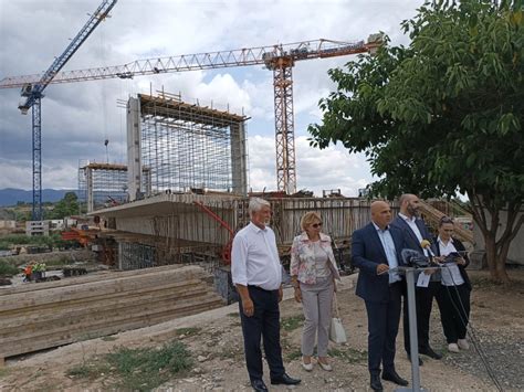 Мостот „Љубљанска“ во Карпош ќе добие финална форма до крајот на годината