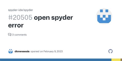 Open Spyder Error · Issue 20505 · Spyder Idespyder · Github