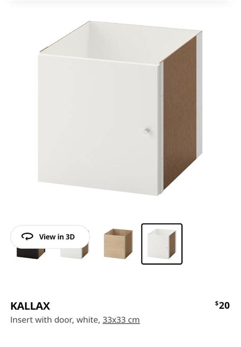 Set Of IKEA KALLAX Shelf Inserts With Door Furniture Home Living Home Improvement