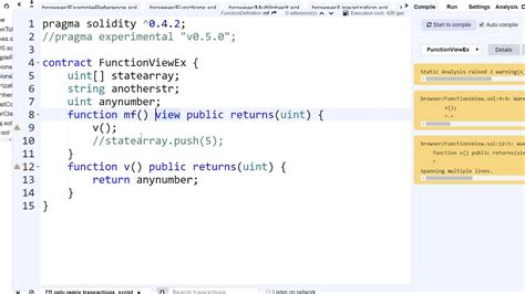 Solidity Functions View Youtube