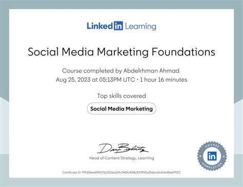 Abdelrhman Ahmad On Linkedin Certificate Of Completion
