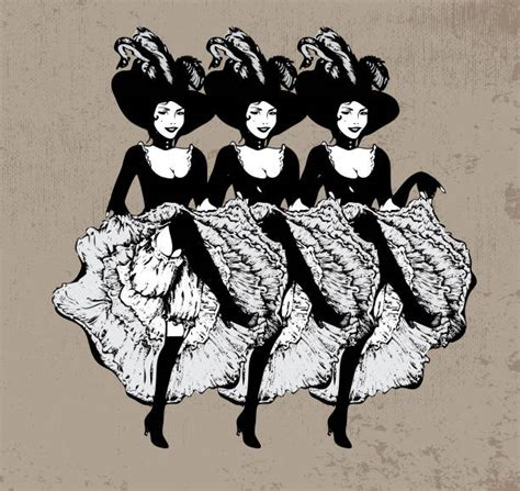 Can Can Dancers Drawings