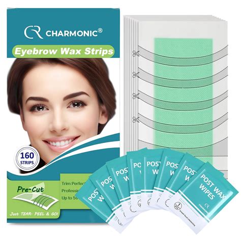 Eyebrow Wax Strips Pre Cut 160 Count Waxing Strips
