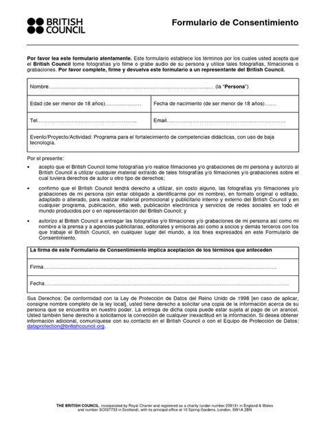 Consent Form Spa Pdf