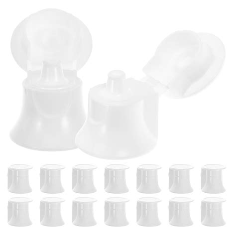 50pcs White Toothpaste Tube Caps With Pump Dispenser Topper Screw On