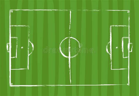 Dessin Du Terrain De Football Stock Illustrations Vecteurs And Clipart