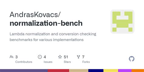 Github Andraskovacsnormalization Bench Lambda Normalization And Conversion Checking