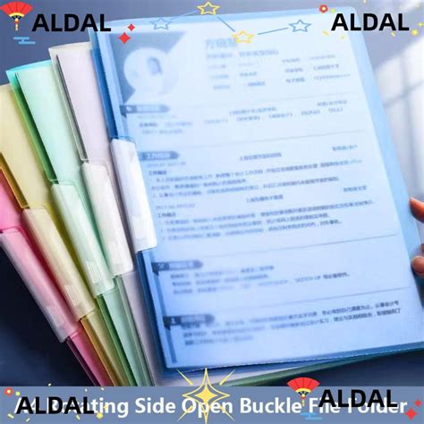 Aldal File Folder Rotating Side Open Buckle Loose Leaf A4 Clipboard High Quality Pp Test Paper