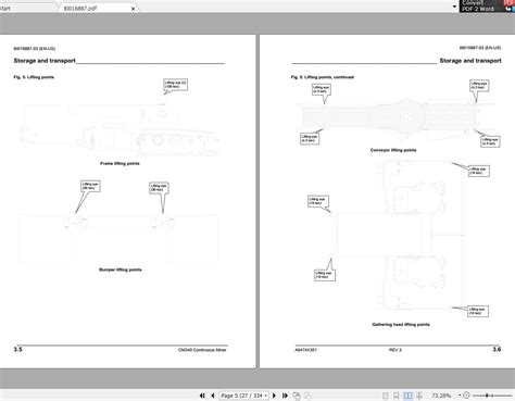 Cat Continuous Miner 537gb Collection Operation And Maintenance Manuals