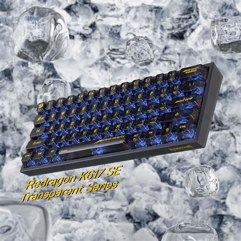 Redragon Fizz K617 SE 60% Full-Transparent Wired RGB Gaming Keyboard ...