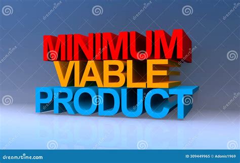 Minimum Viable Product On Blue Stock Illustration Illustration Of Definition Concept 309449965