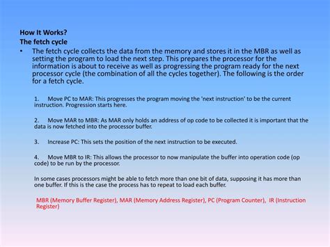PPT Fetch Execute Cycle In Detail PowerPoint Presentation Free Download ID