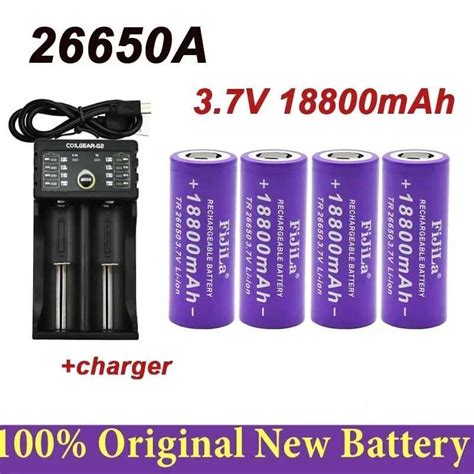 Libreng Pagpapadala Ng Bagong 3 7v 26650 Baterya 18800mah Led