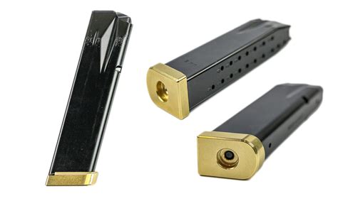 Walther Pdp Full Size Magazine Base Pads Brass 18rd 0 Lok Grips