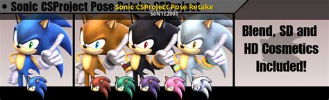 Sonic Csproject Pose Retake Mod For Super Smash Bros Brawl Brawl Mods