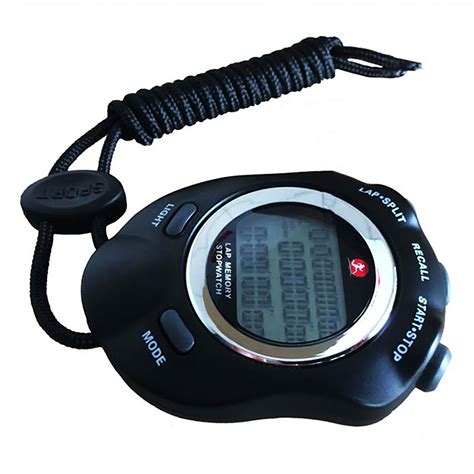 Jual 3 Rows 120 Tracks Electronic Stopwatch Digital Sports Countdown