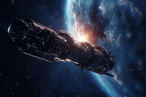 Premium Photo Advanced Space Telescope Capturing Distant Generative Ai