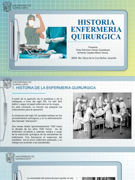 Historia De La Enfermería Quirúrgica Pdf Cirugía Enfermería