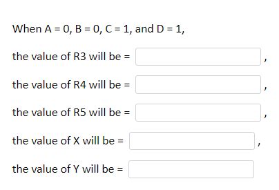 Solved Given The Values Of A B C And D As Shown Below Chegg Com