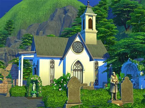 Flubs79s Forest Cemetery No Cc Live Oak Cemetery Sims 4 Sims 4