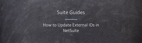 How To Update External Ids In Netsuite Step By Step Guide
