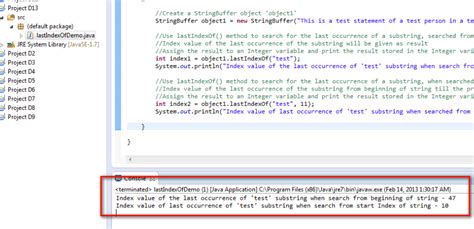 Selenium By Arun 157 Using Lastindexof Method With Stringbuffer
