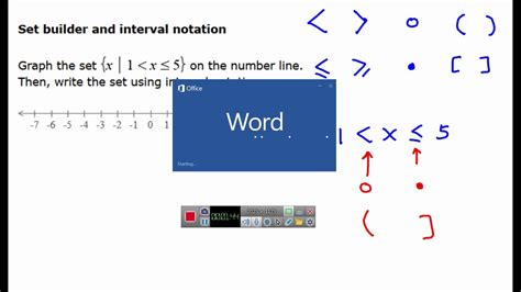 Set Builder And Interval Notation Youtube